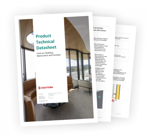 Click-on Cladding Technical Datasheet - Sculptform