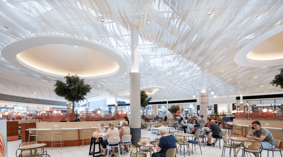 Watergardens Food Court's Aluminium Ceiling | Sculptform