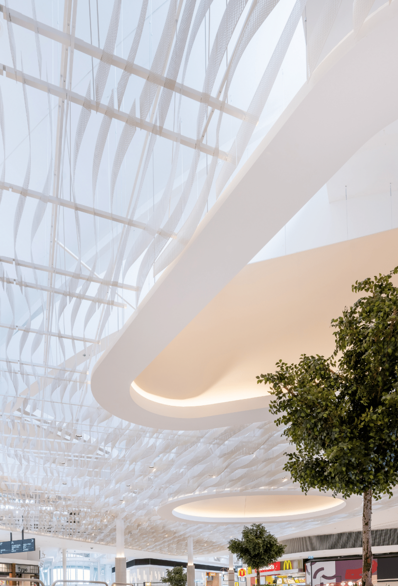 Watergardens Food Court's Aluminium Ceiling | Sculptform