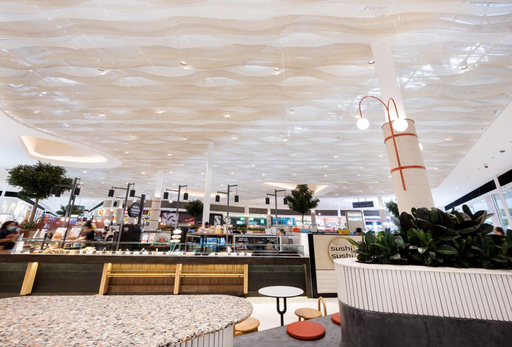Watergardens Food Court's Aluminium Ceiling | Sculptform