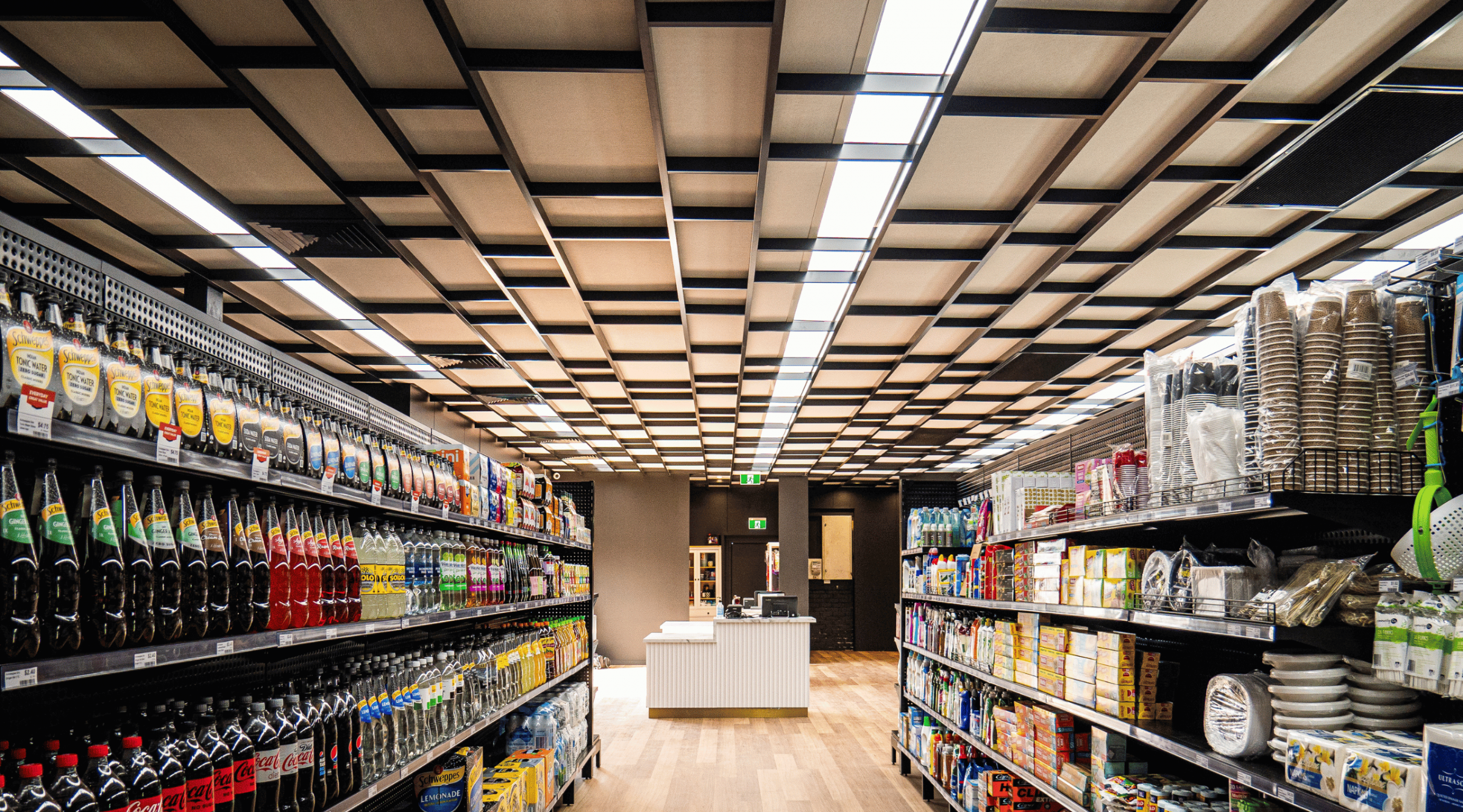 Custom Ceiling of Grocery Store - Sculptform