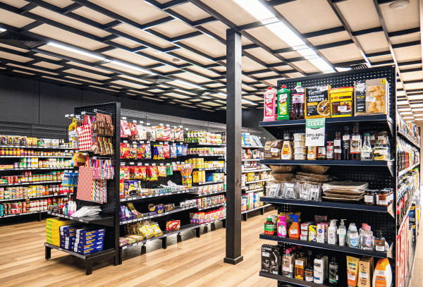 Custom Ceiling of Grocery Store - Sculptform