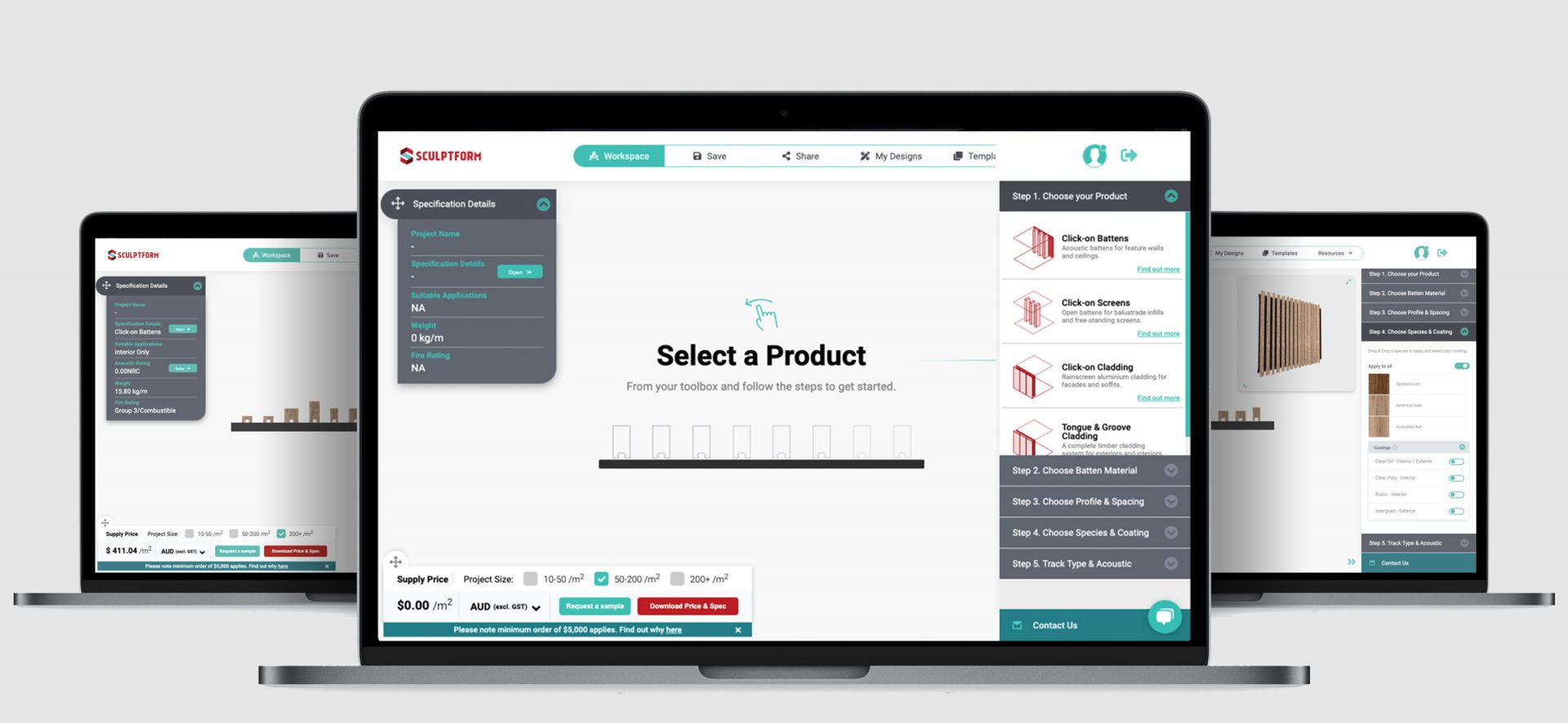 Price & Spec - Sculptform