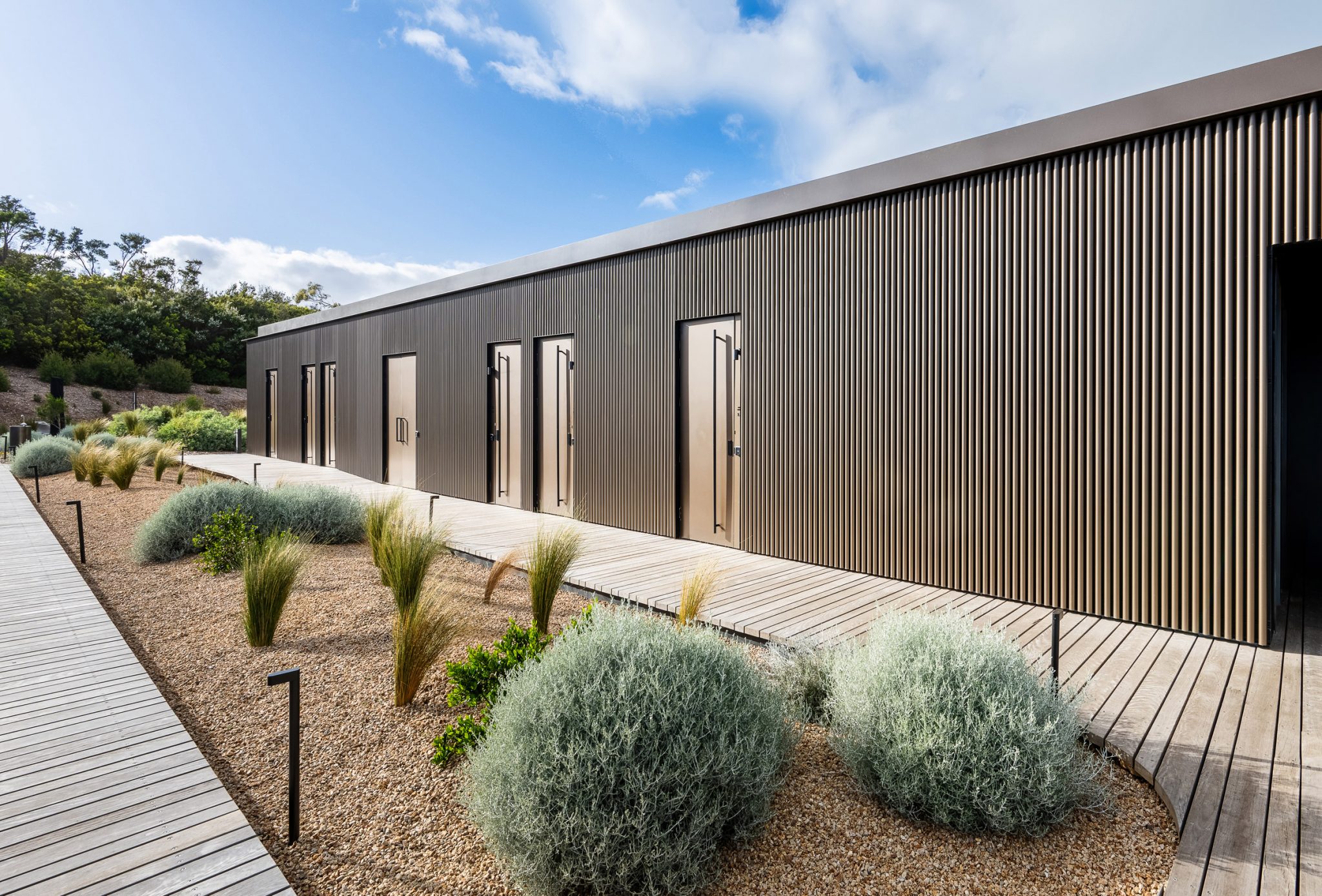 Anodised Aluminium Battens at Alba - Sculptform