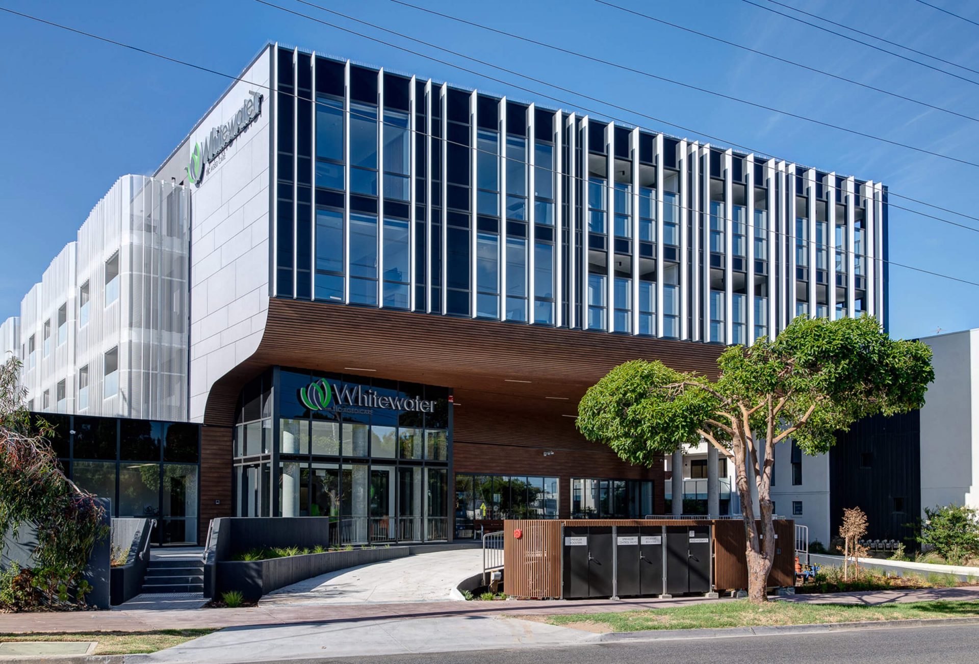 Curved Aluminium Cladding for TLC Whitewater - Sculptform