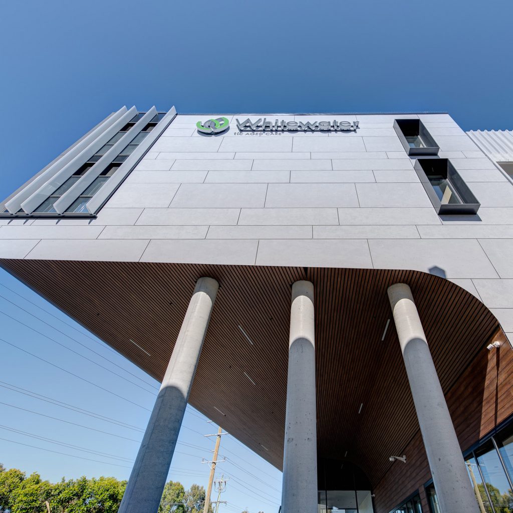 Curved Aluminium Cladding for TLC Whitewater - Sculptform