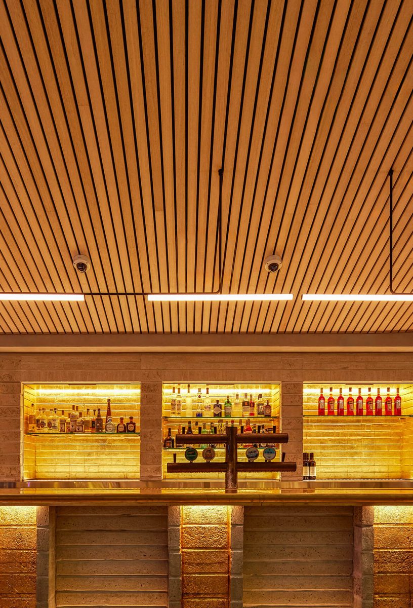Timber Awning Soffit on George Street - Sculptform