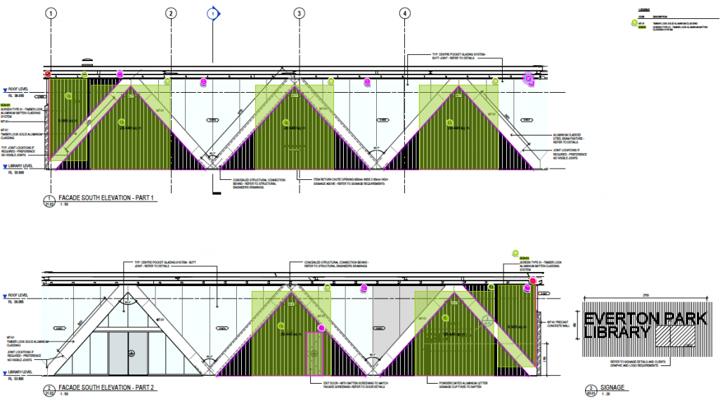 Tree Canopy-Inspired Facade at Everton Park Library - Sculptform