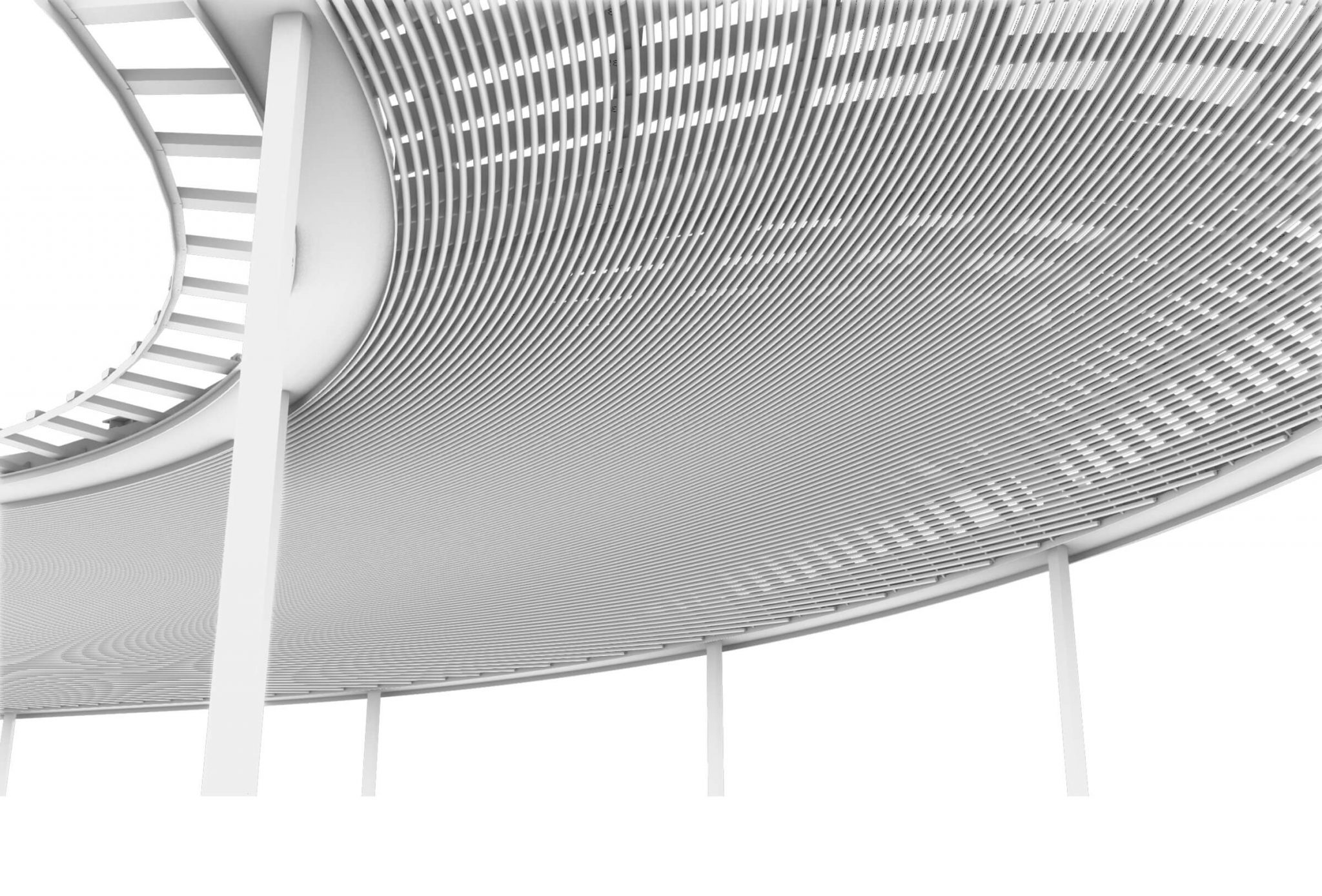 Parametric Curved Timber Rooftop Canopy | Sculptform Sculptform