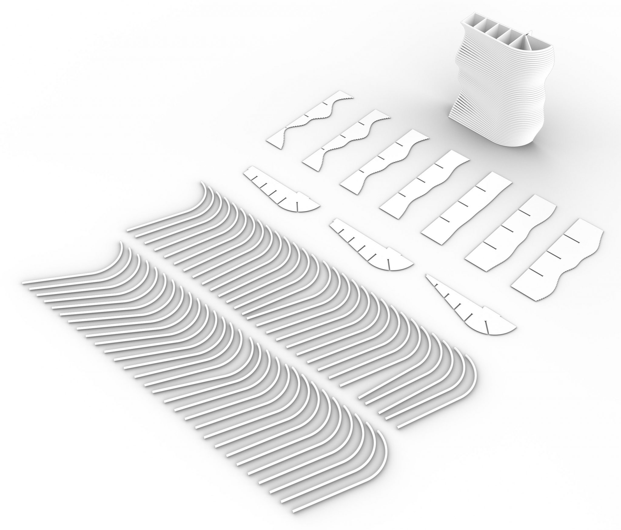 Parametric Curved Timber Rooftop Canopy | Sculptform Sculptform